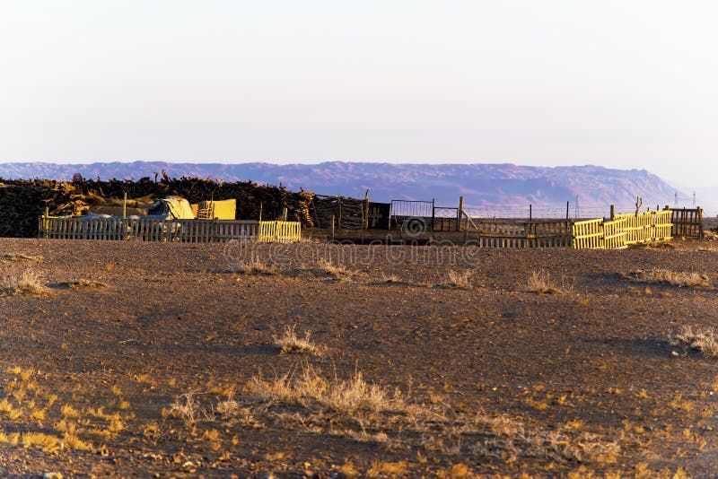 The Ranch House in the Remote Region. Stock Image - Image of landscape ...