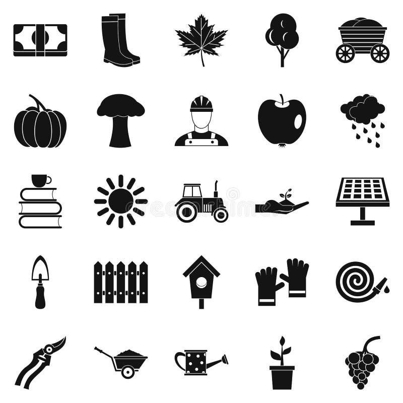 USA Ranch Icons Set. Agriculture Farm. Cowboy. American Bison and a Cow ...