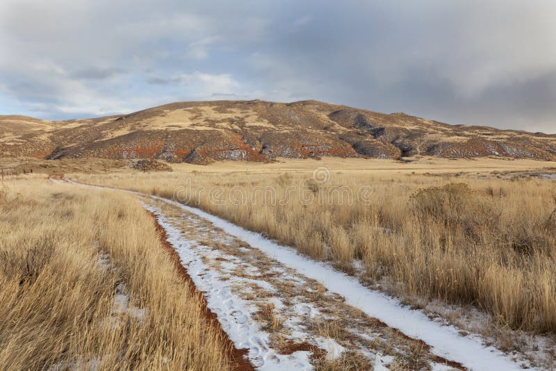 Ranch Road in a Mountain Valley Stock Image - Image of mountains ...