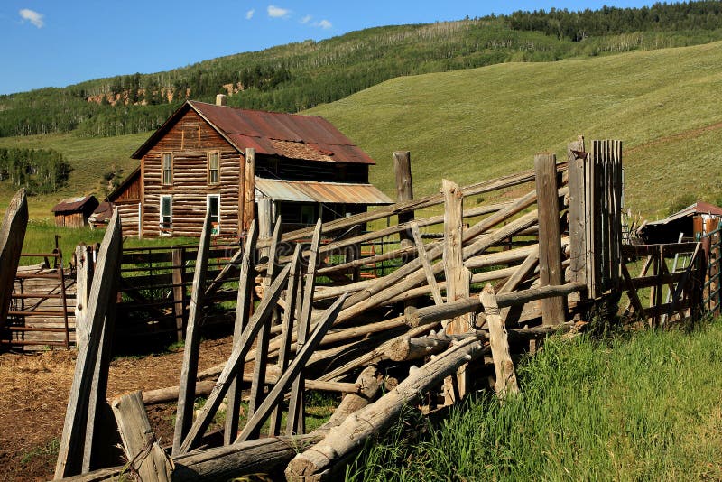 Old Western Ranch Building stock photo. Image of architecture - 8195812