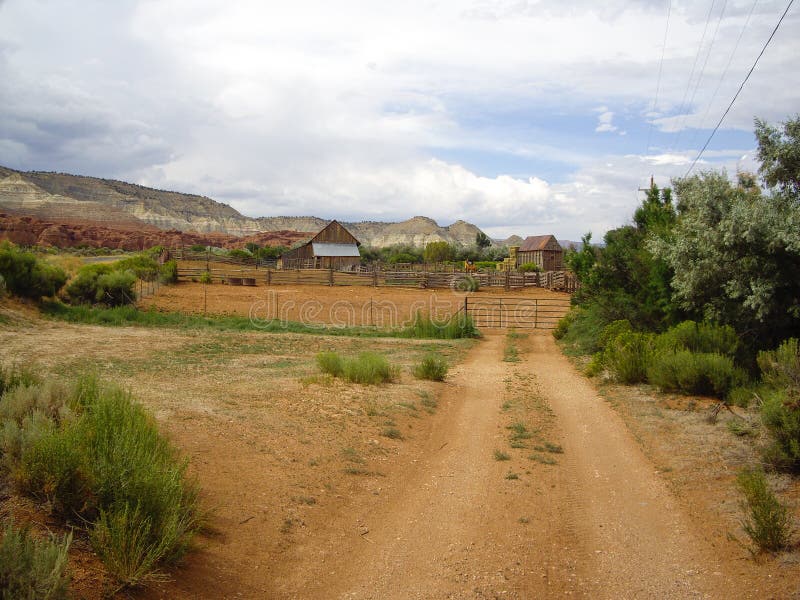 Ranch in rural Utah stock photo. Image of barn, rural - 46814076