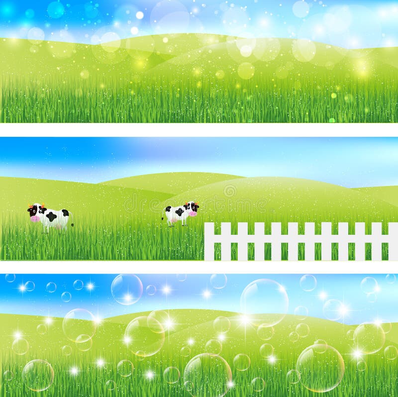 Ranch sky landscape stock vector. Illustration of cattle - 39488512