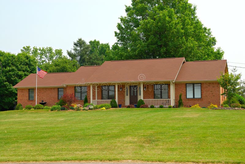 Ranch Style Home stock image. Image of architecture, home - 2490939