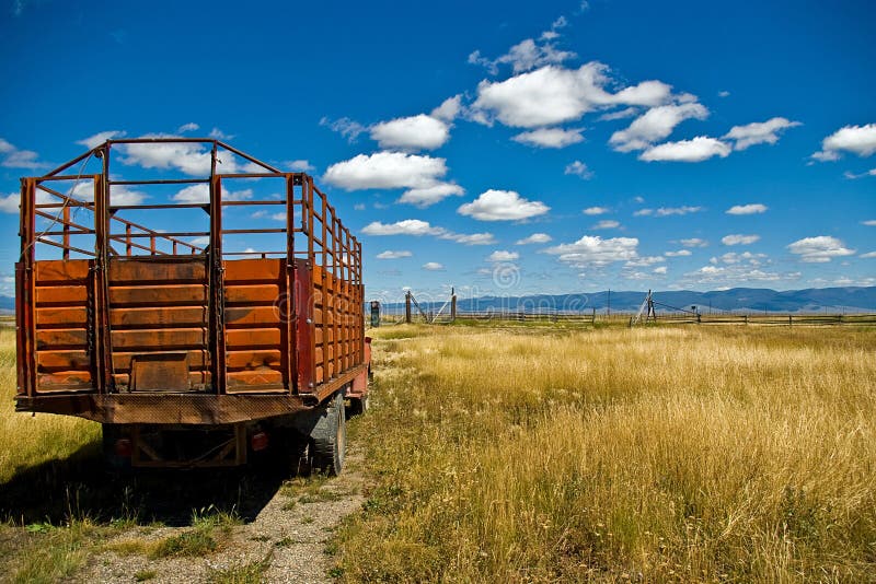 Ranch Truck stock photo. Image of ranch, landscape, field - 15961438