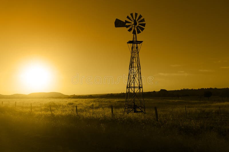 Farm windmill stock image. Image of windmill, farm, shadow - 1084571