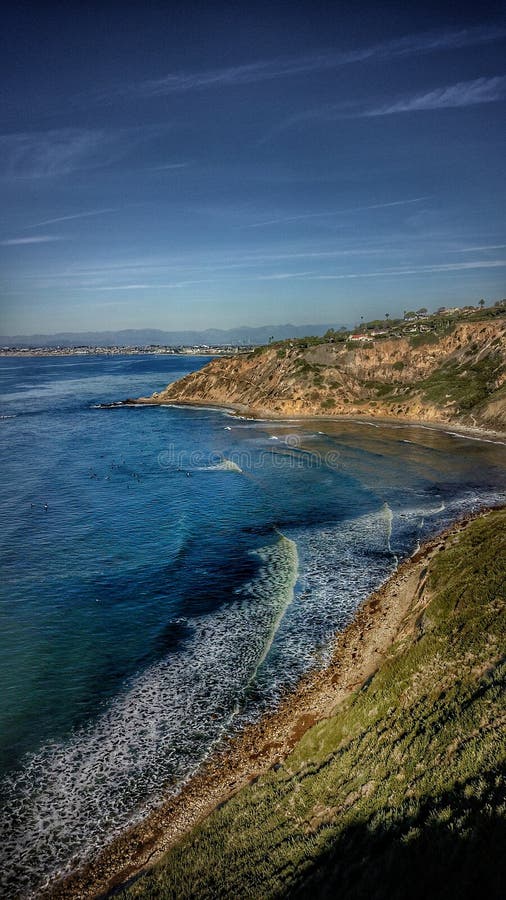 Palos Verdes Cliffs stock image. Image of verdes, beautiful - 109881597