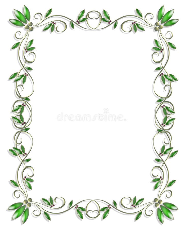 Dekorativer Rand-Auslegung 3D Stock Abbildung - Illustration von ...