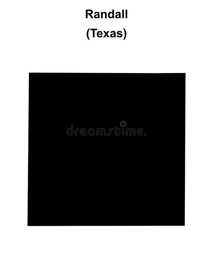 Randall outline map stock vector. Illustration of texas - 361793610