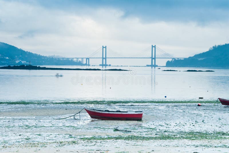 Rande bridge in Galicia stock image. Image of galicia - 24797587