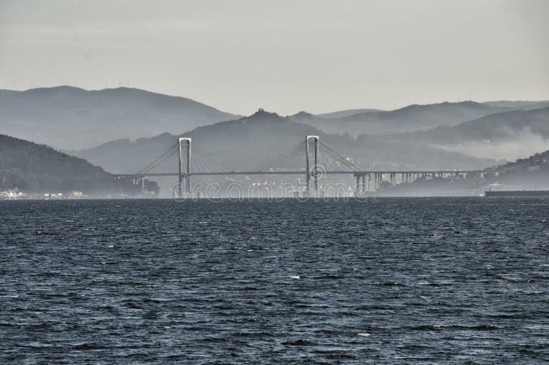 Rande bridge stock image. Image of bridge, arquitecture - 199884745