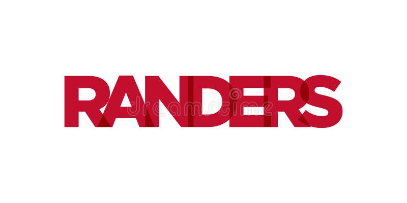 Randers in the Denmark Emblem. the Design Features a Geometric Style ...