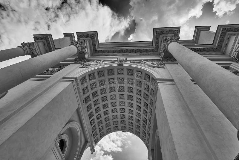 The Neoclassical Arch of Peace, a Triumphant Arch Located at Sempione ...