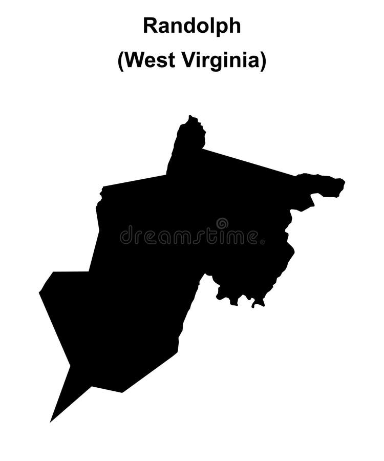 Randolph outline map stock illustration. Illustration of territory ...