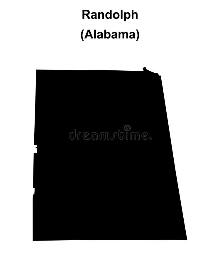 Randolph outline map stock vector. Illustration of randolph - 357881159