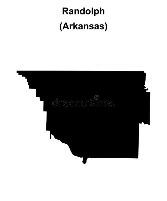 Randolph outline map stock vector. Illustration of randolph - 357883295