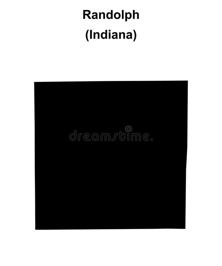 Randolph outline map stock vector. Illustration of west - 361546942