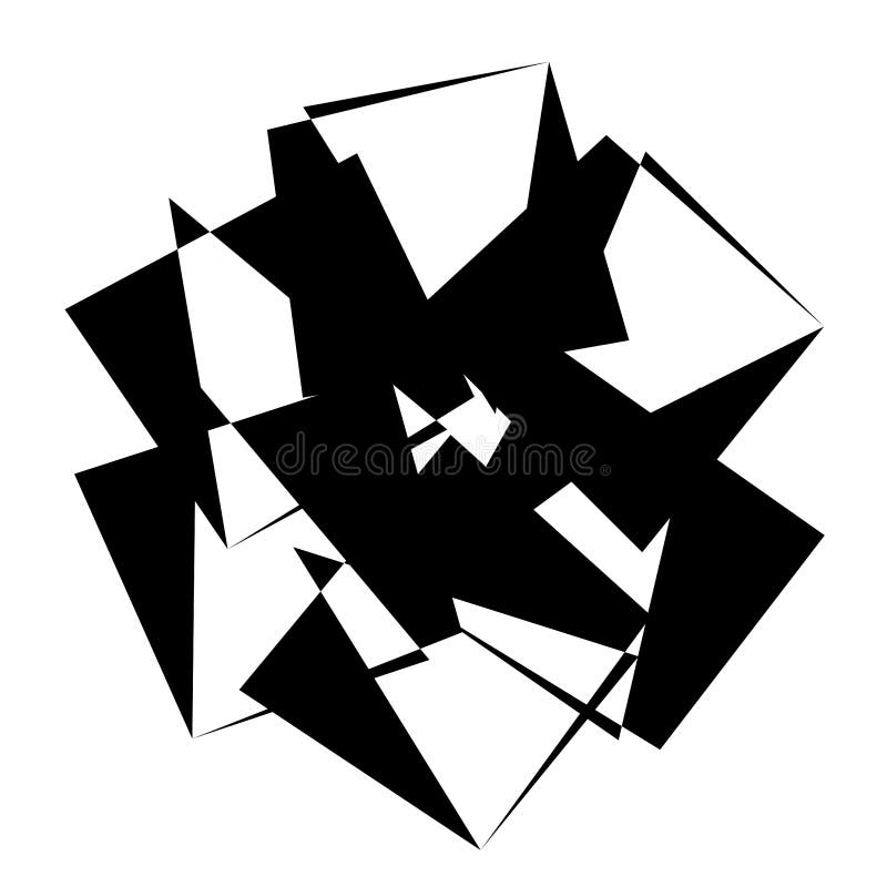 Random Abstract Geometric Vector Element Stock Vector Illustration Of