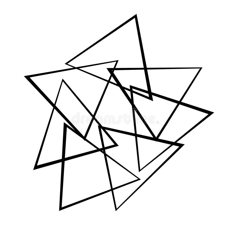 Random Abstract Geometric Vector Element Stock Vector - Illustration of ...