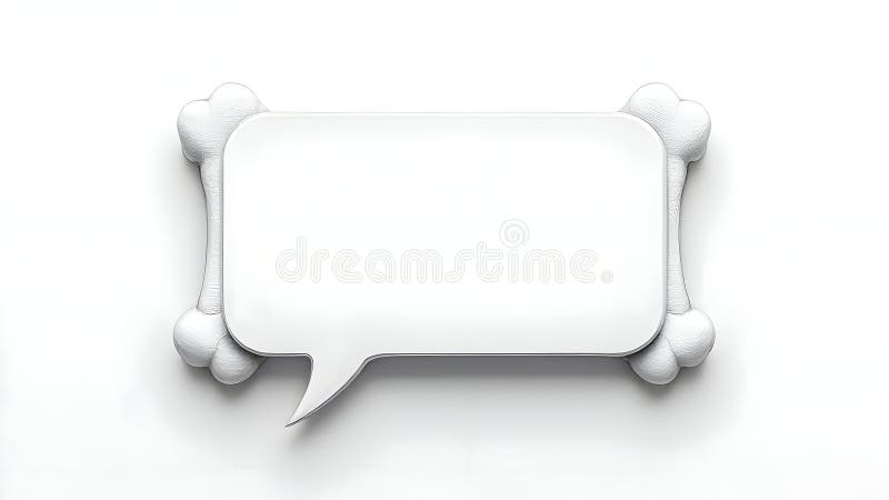 Random Abstract Message Bubbles on White Background Stock Illustration ...