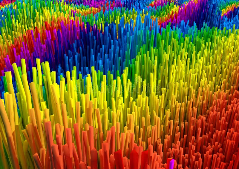 Random Abstract Colorful Geometric Background 3d Rendering Stock ...