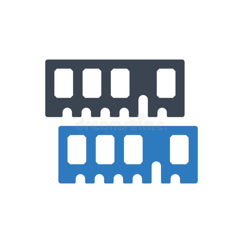 Random access memory icon stock vector. Illustration of symbol - 262611794