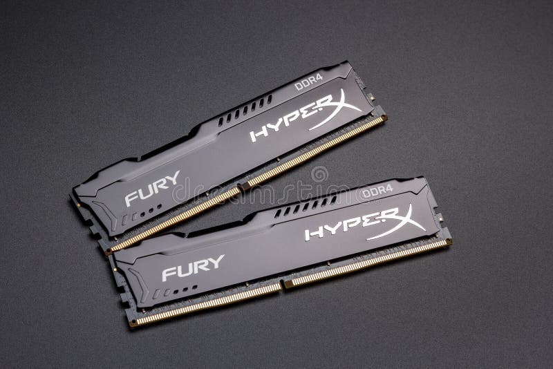 Random Access Memory RAM HyperX Fury DDR4. Editorial Photography ...