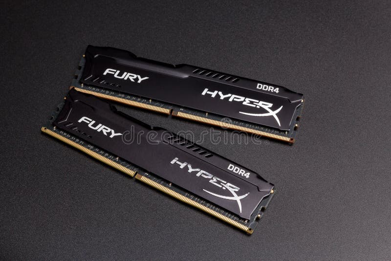 Random Access Memory RAM HyperX Fury DDR4. Editorial Image - Image of ...
