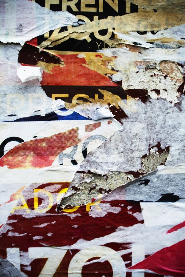 Random Background Collage Paper Texture on Wall Stock Photo - Image of ...
