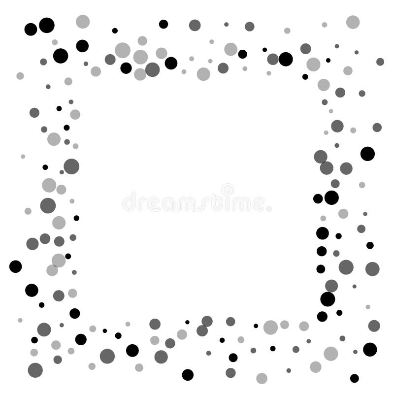 Messy Square Shape Page Border Stock Vector - Illustration of abstract ...
