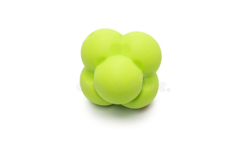 Random Bouncing Ball Isolated on White Background Stock Image - Image ...
