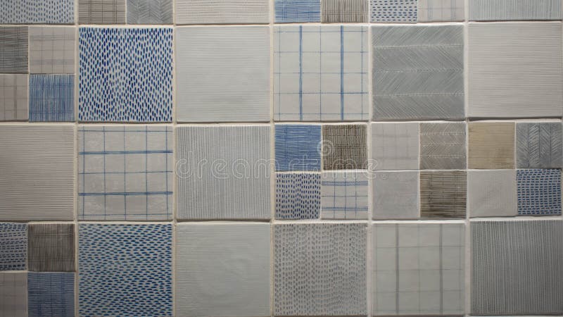 Random Brick Tile Design Pattern Stock Image - Image of line, abstract ...