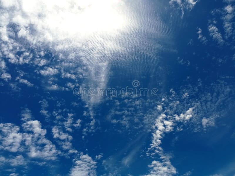 Random Bright Blue Sky Daylight Stock Photo - Image of random, blue ...