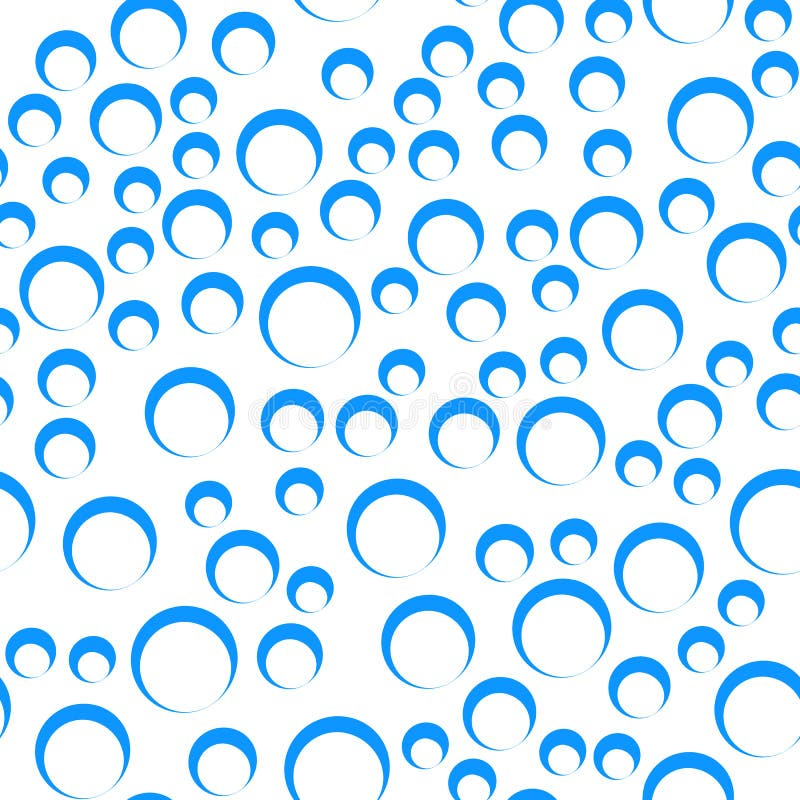 Random Bubbles Seamless Pattern - Contour Circles Repeatable Tex Stock Vector - Illustration of ...