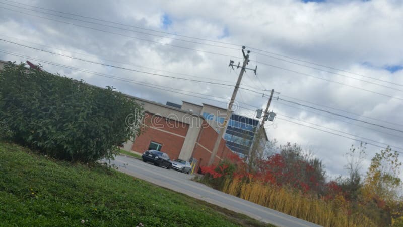Random building stock image. Image of weather, road, building - 45753287