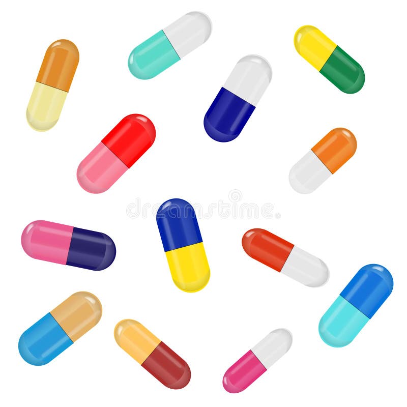 Pills stock illustration. Illustration of medical, nutritional - 4421834