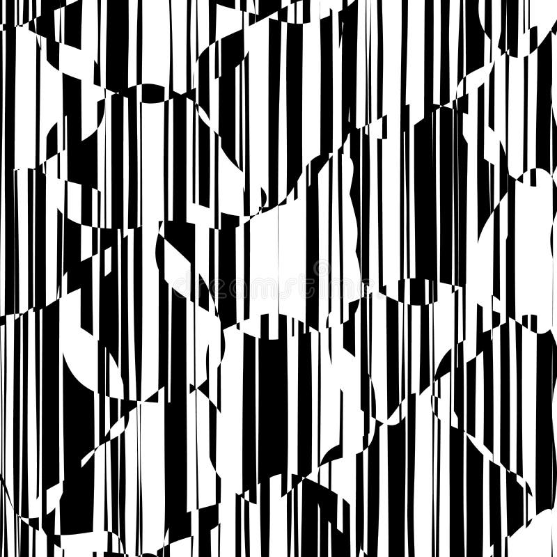 Random Chaotic Lines Abstract Geometric Pattern Stock Vector