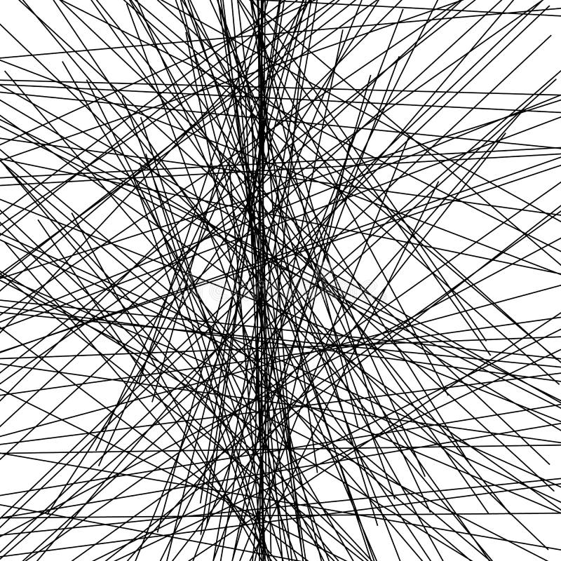 Random Chaotic Lines Abstract Geometric Pattern Texture Modern
