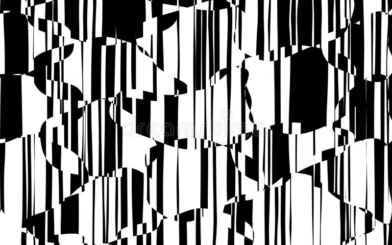 Random Chaotic Lines Abstract Geometric Pattern Stock Vector