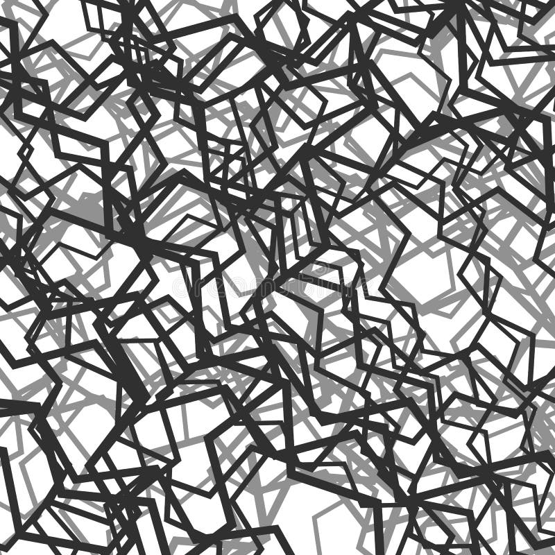 Grayscale Texture From Curved Blots Abstract Vector Marble Background
