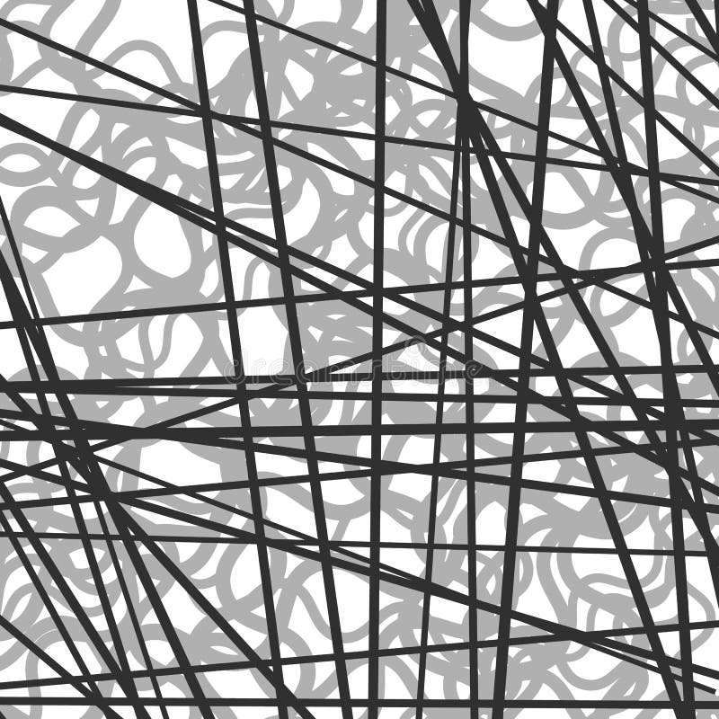 Grayscale Texture From Curved Blots Abstract Vector Marble Background