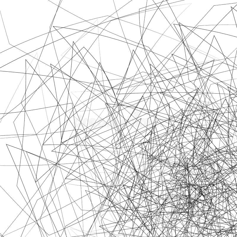 Random Chaotic Lines. Intersecting Edgy, Angular Lines Stock Vector ...