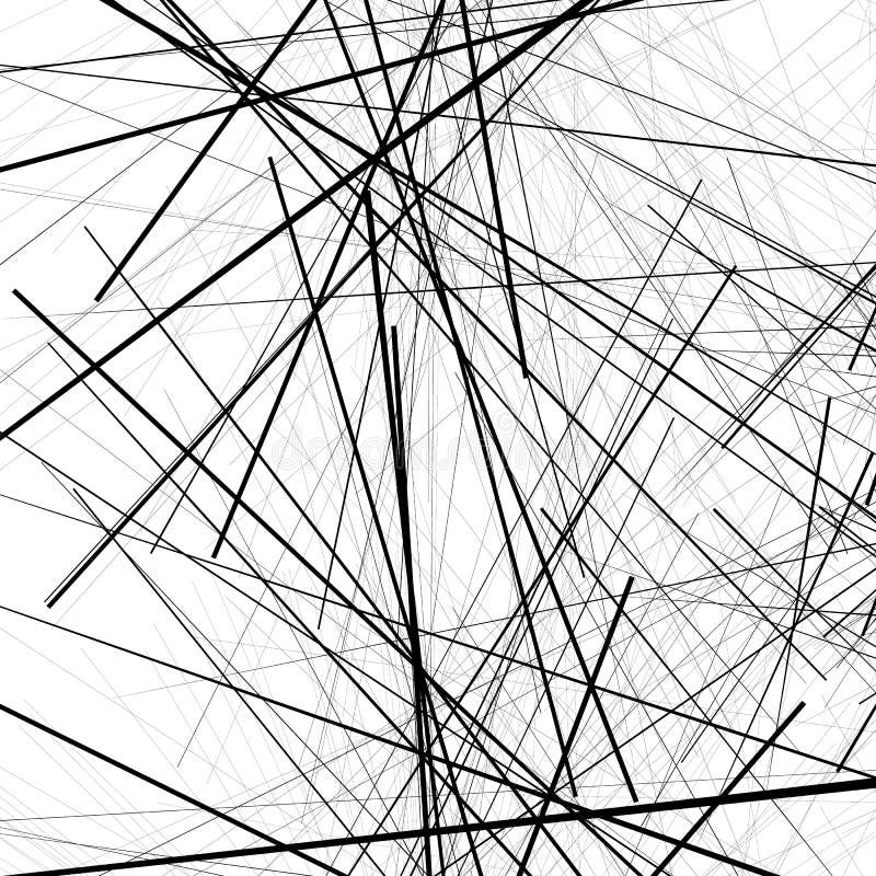 Random Chaotic Lines Texture. Abstract Geometric Illustration Stock ...