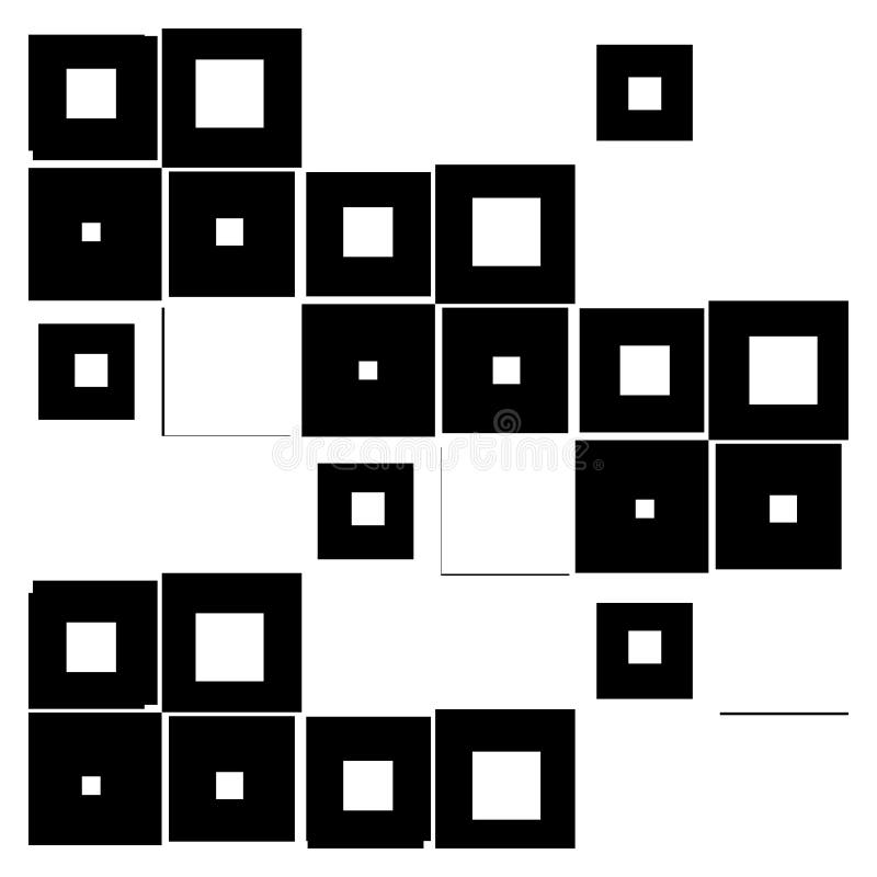 Random, Chaotic Squares Geometric Pattern, Vector Illustrations. Random ...