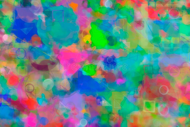 Random Circle, Square. Modern, Oval, Drawing & Illustration. Stock ...