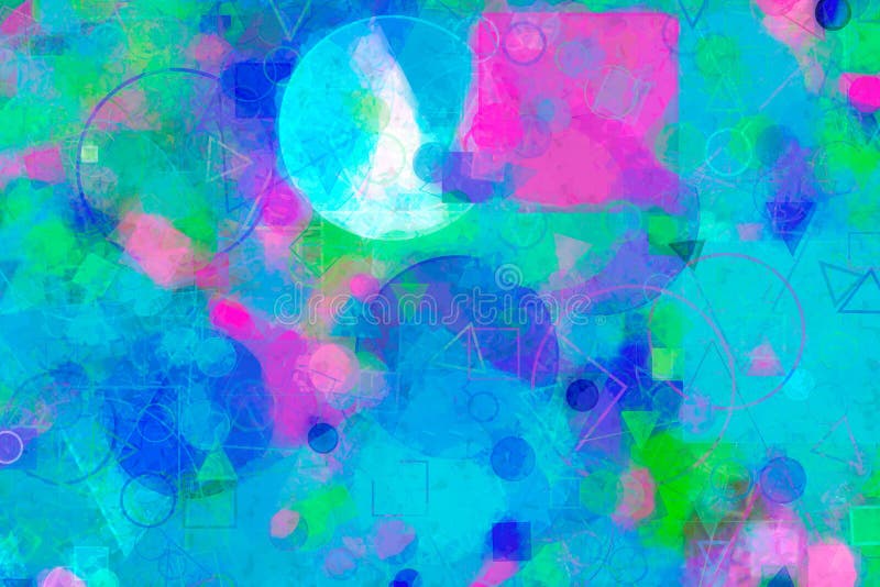 Random Circle, Square & Rectangle Shape. Brushed, Artwork, Wallpaper ...