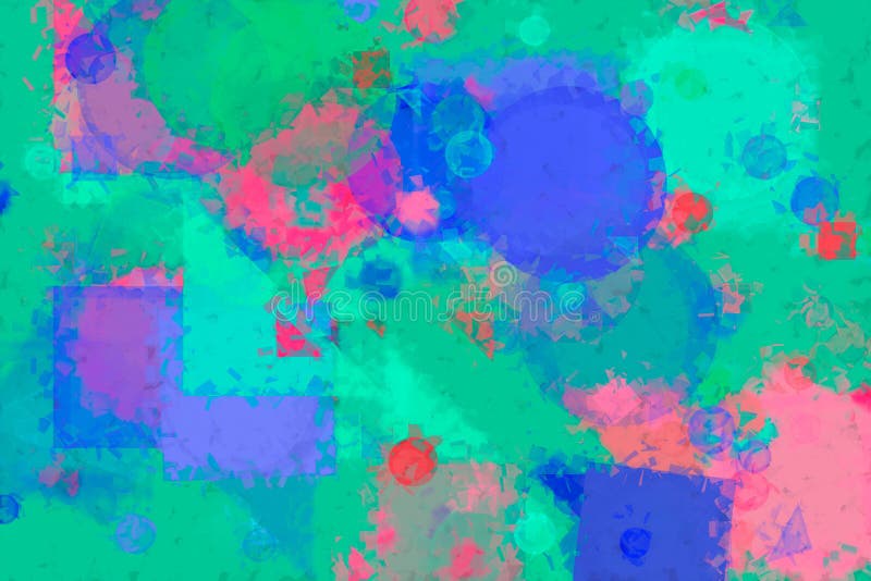 Random Circle, Square & Rectangle Shape. Modern, Effect, Fashion ...