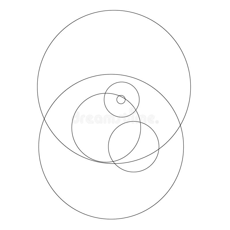 Random Circles, Circular Rings Geometric Design Element Stock Vector ...