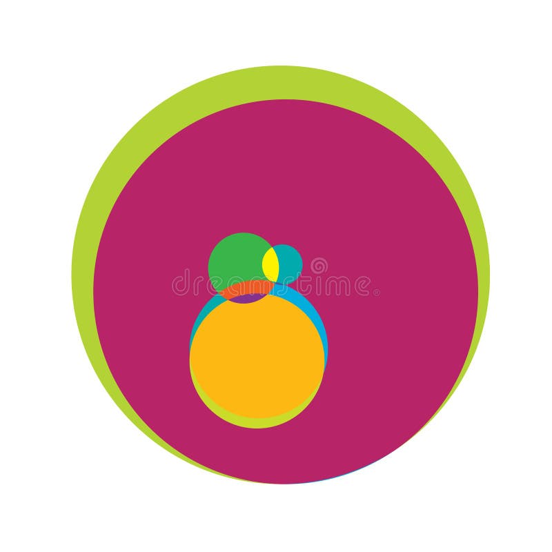 Random Circles, Circular Rings Geometric Design Element Stock Vector ...