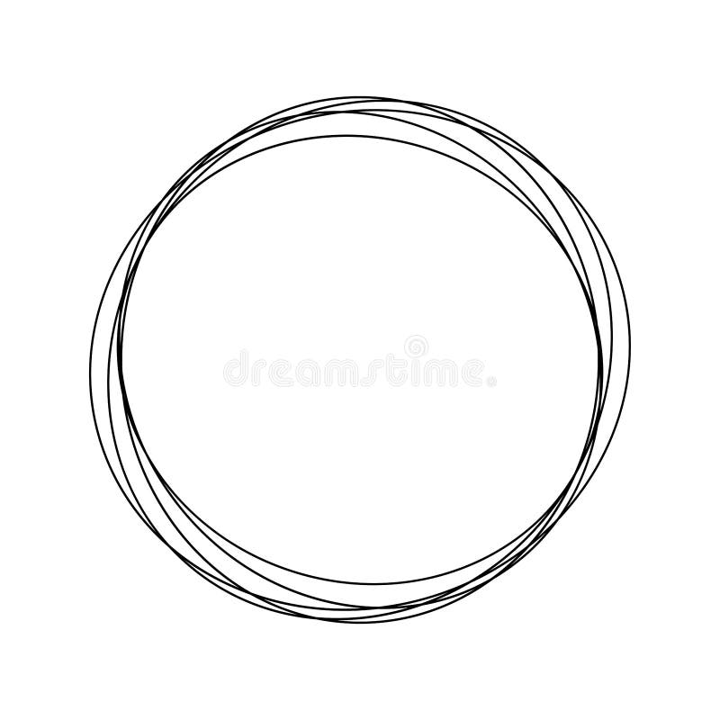 Random Circles, Circular Rings Geometric Design Element Stock Vector ...
