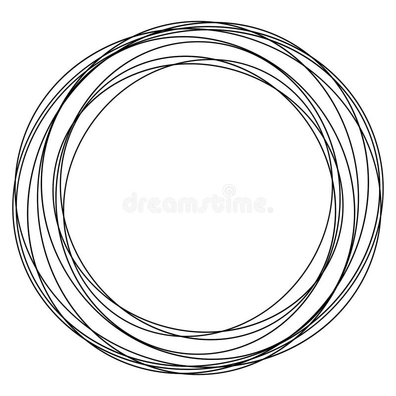 Random Circles, Circular Rings Geometric Design Element Stock Vector ...